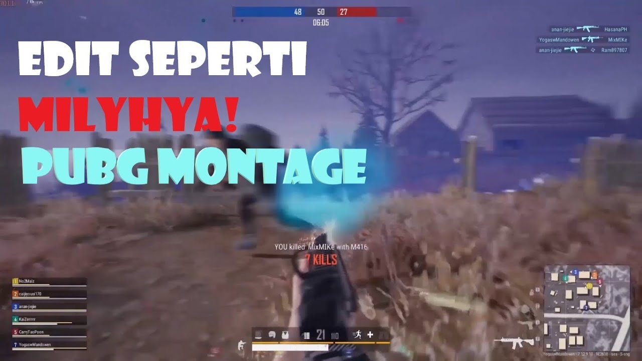 EDIT SEPERTI MILYHYA | PUBG Montage - YouTube