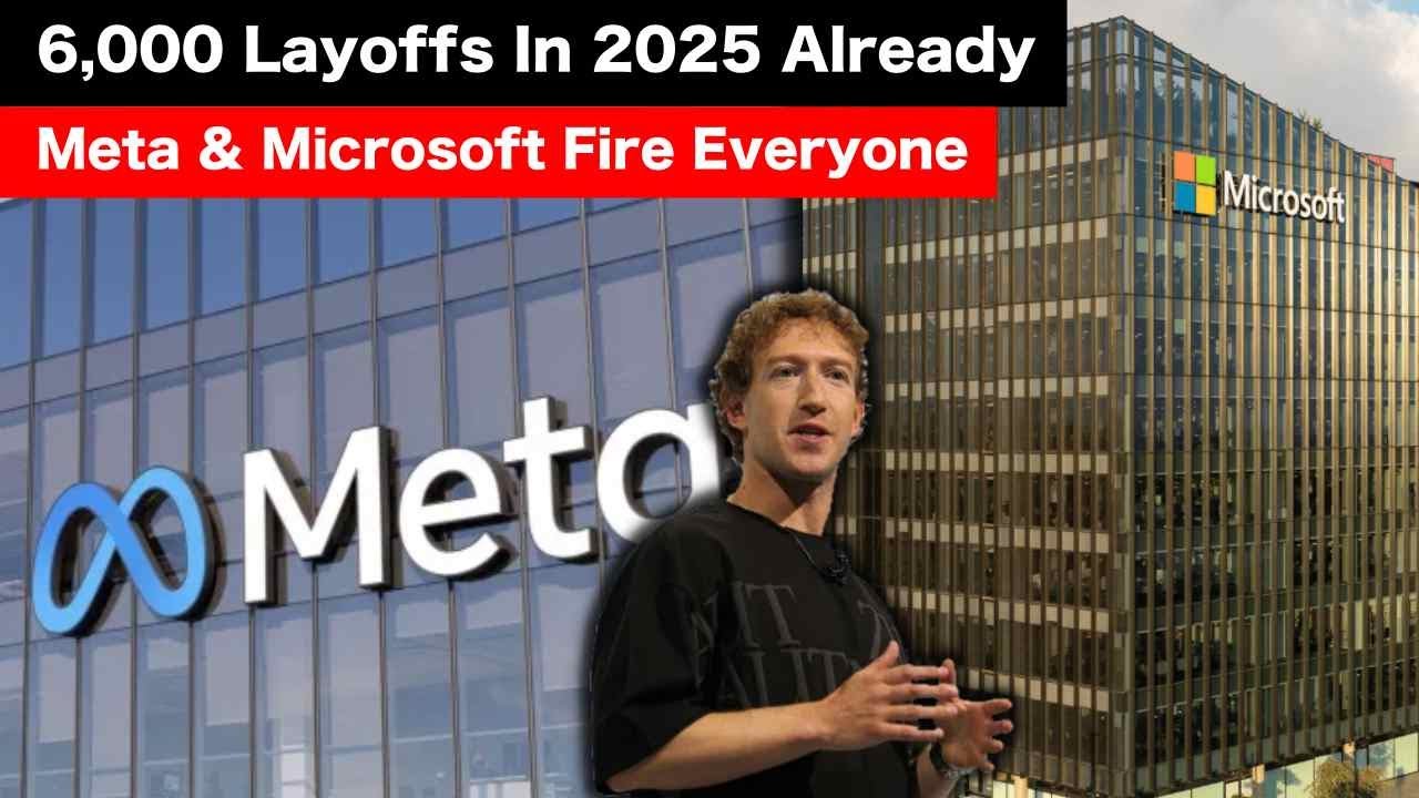 Meta and Microsoft Fire 6,000 Workers as Tech Sector Collapses - YouTube