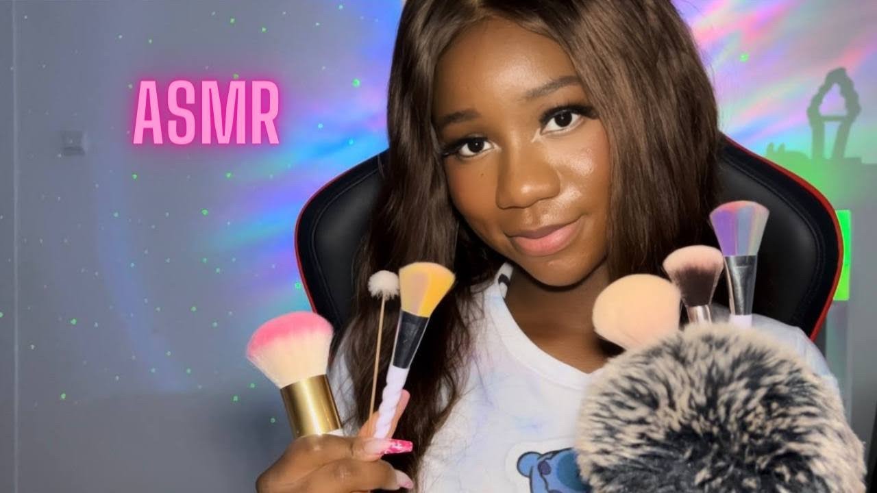 ASMR| Intense Face Brushing until you fall asleep 💤 - YouTube