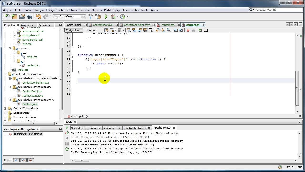 Spring MVC & Ajax JQuery - Parte 5 (Evento find) - YouTube