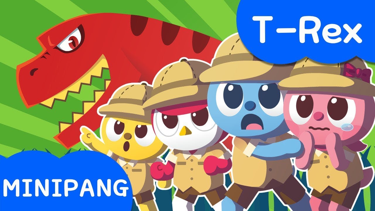 T-Rex Song | Miniforce | Nursery rhymes | Dinosaur Songs | Mini-Pang TV ...
