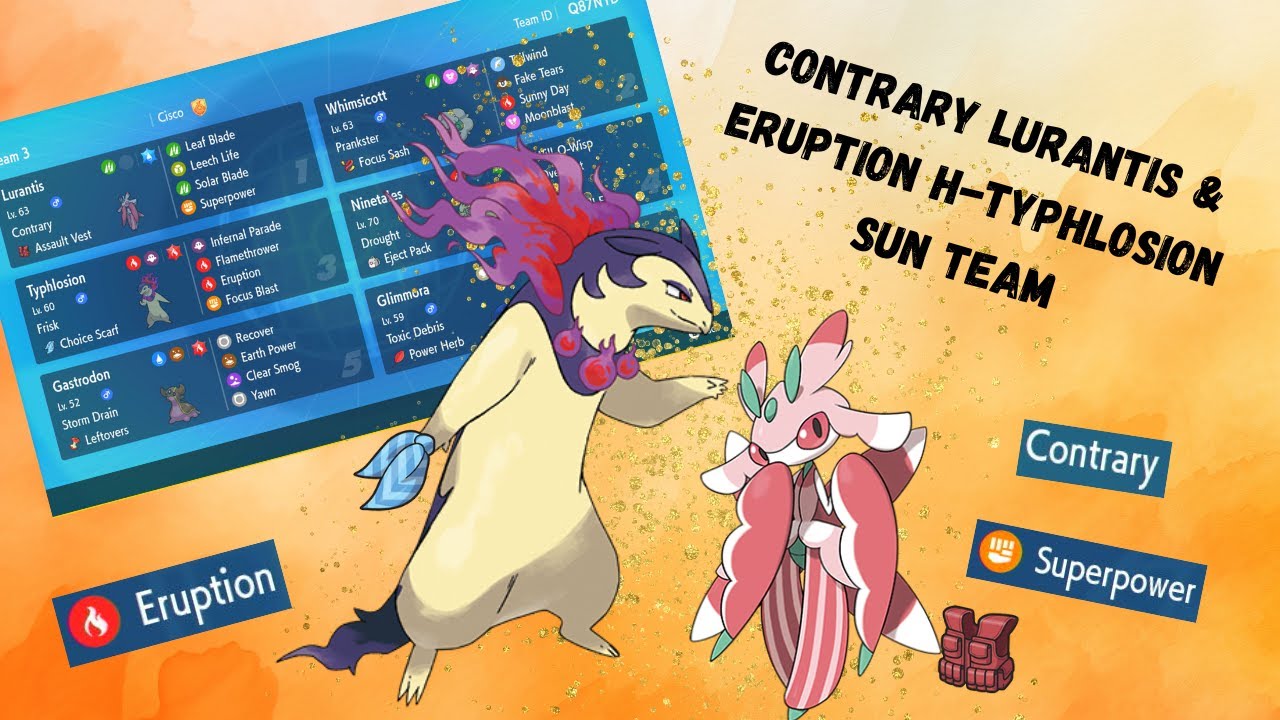 CONTRARY LURANTIS & H-TYPHLOSION BURN UP THE COMPETITION - Pokemon ...