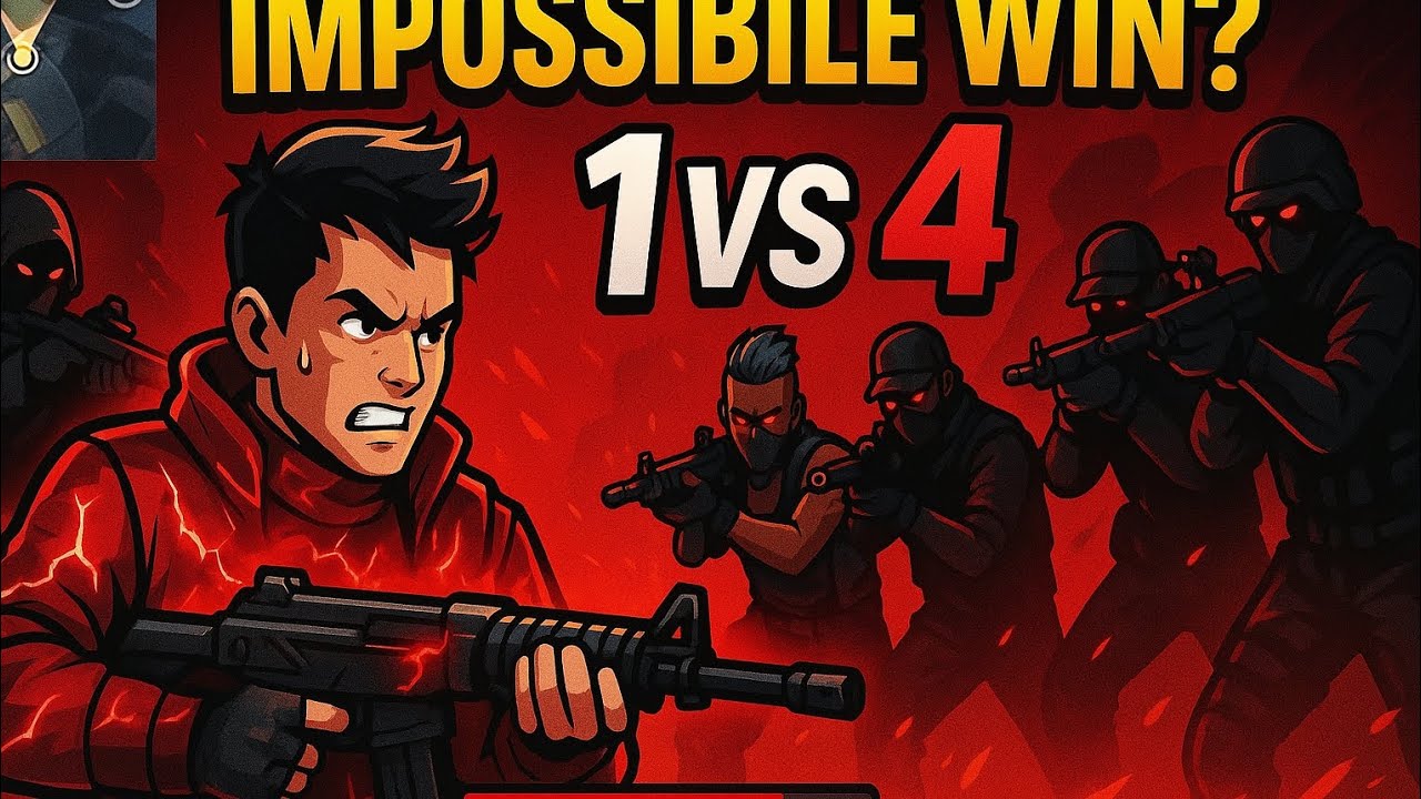 1v4 situation impossible win - YouTube