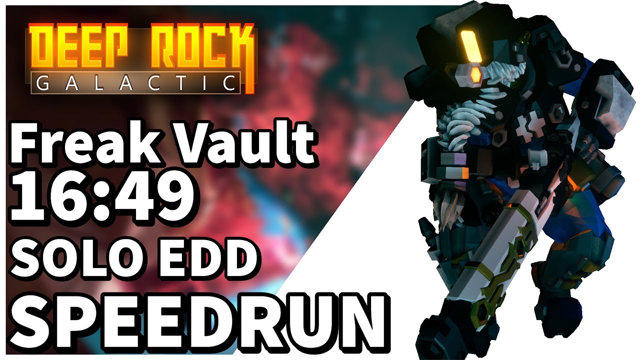DRG | ELITE DEEP DIVE SPEEDRUN 16:49 SOLO SCOUT FREAK VAULT - YouTube
