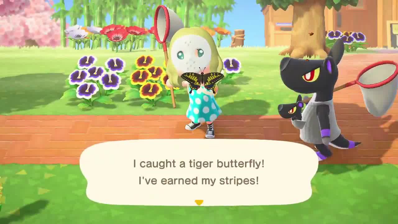 I catch my first flea off of Mathilda in Animal Crossing: New Horizons ...