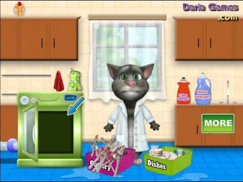 Talking Tom Washing Dishes | KidsGaming | Free Games For Kids To Play ...