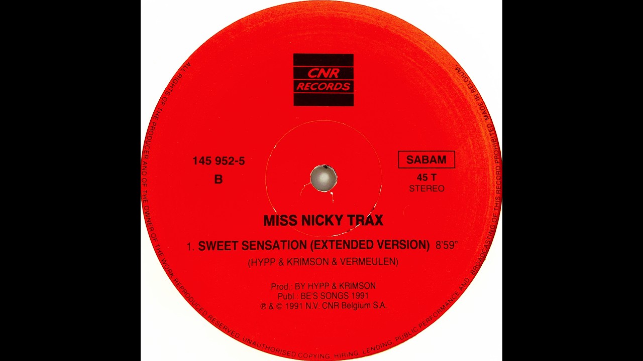 Miss Nicky Trax • Sweet Sensation (Extended Version) (1991) - YouTube