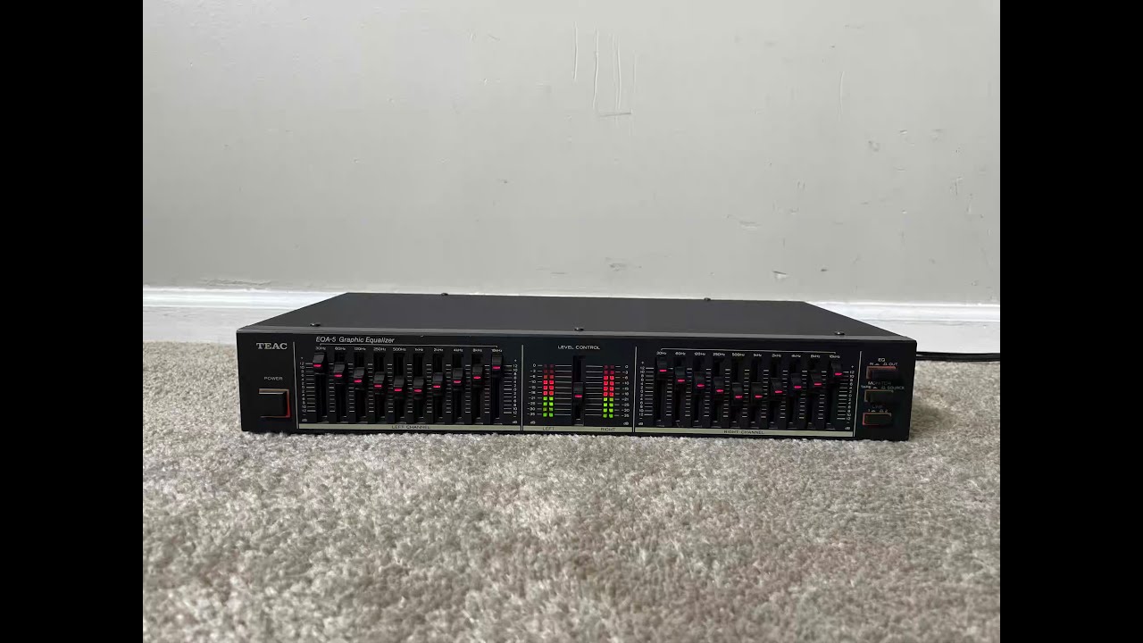 Teac EQA-5 Stereo Graphic Equalizer EQ - YouTube