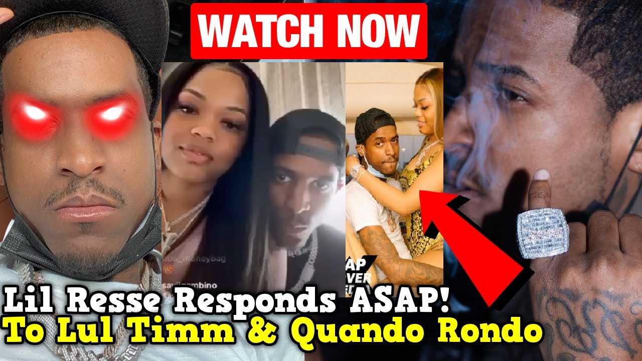 Lil Reese & Girlfriend Respond AGAIN! to Lul Timm And Quando Rondo ...