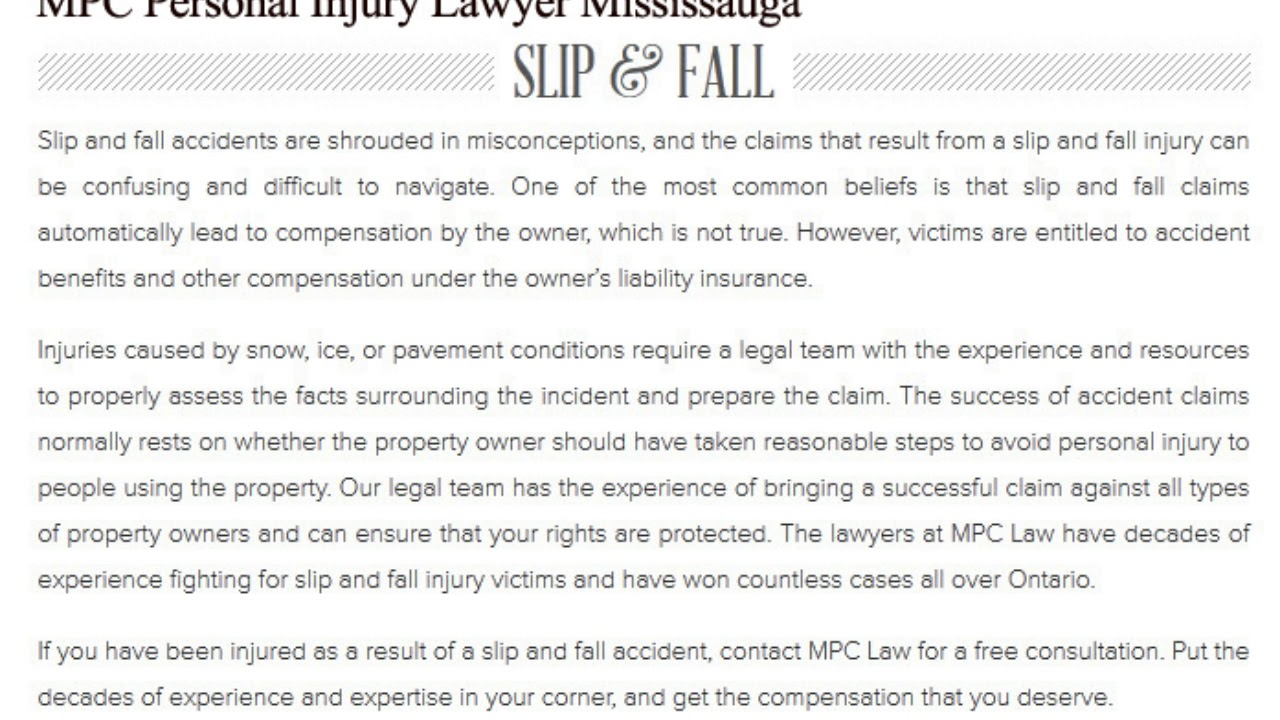 Mississauga Best Accidental Lawyer - MA Personal Injury Lawyer - YouTube