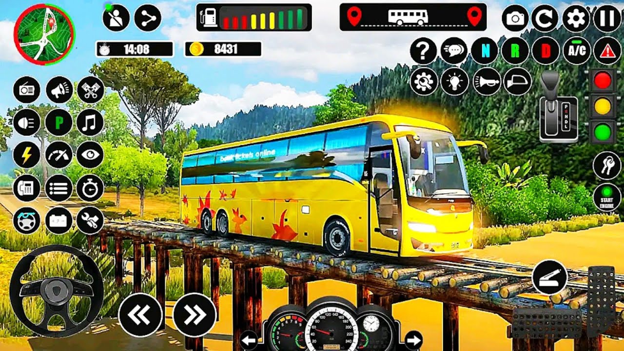 off road bus simulator -Bus simulator gameplay-coach bus - YouTube