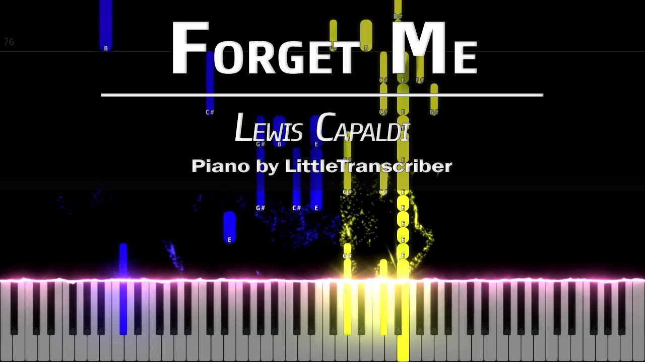Lewis Capaldi Forget Me Tutorial By Littletranscriber Acordes Chordify