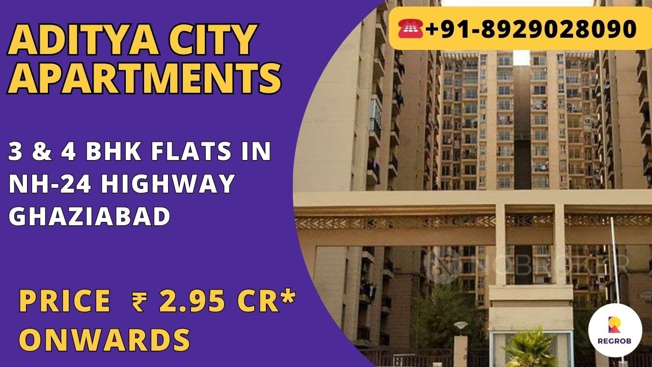 Aditya City Apartments | ☎+91-8929028090 | 3 & 4 BHK Flats In NH-24 ...