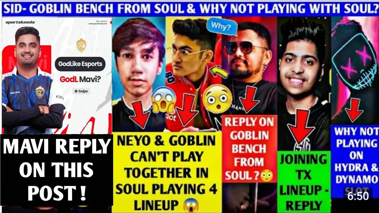 SID ON GOBLIN BENCHED FROM TEAM😳NEYO & GOBLIN BIG PROBLEM IN PLAYING 4😯NINJA JOINING TX😨MAVI ...