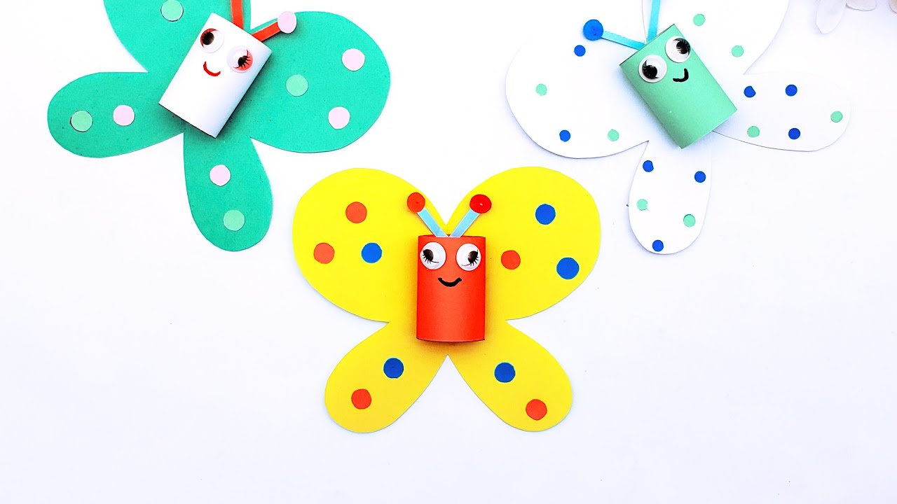 Beautiful Origami Butterflies with Color Paper | Origami FLAPPING ...