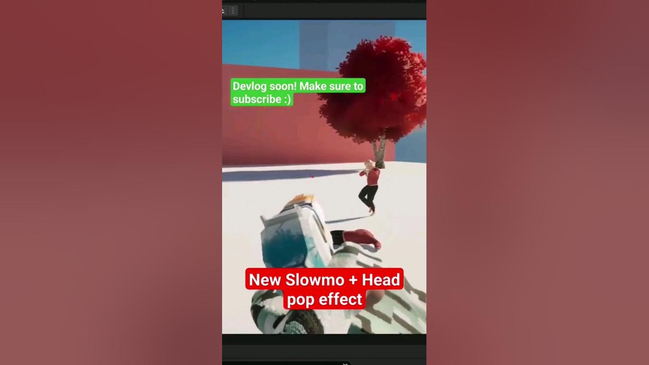 New Slowmo + Head Pop effect to my FPS game - Devlog soon! #gamedev #fpsgame #devlog # ...