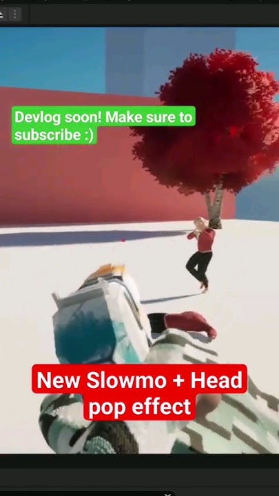 New Slowmo + Head Pop effect to my FPS game - Devlog soon! #gamedev #fpsgame #devlog # ...