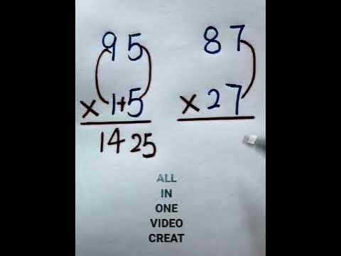 Math Tricks | Shortcut tricks to multiply 2 two digit number #multiplication #shortcutmath - YouTube