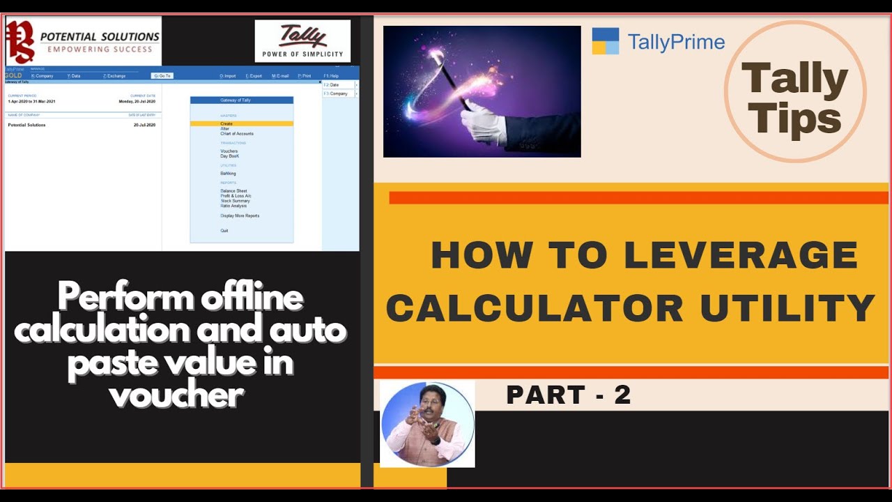 How to enable Calculator and Auto Paste of Value in Vouchers in ...