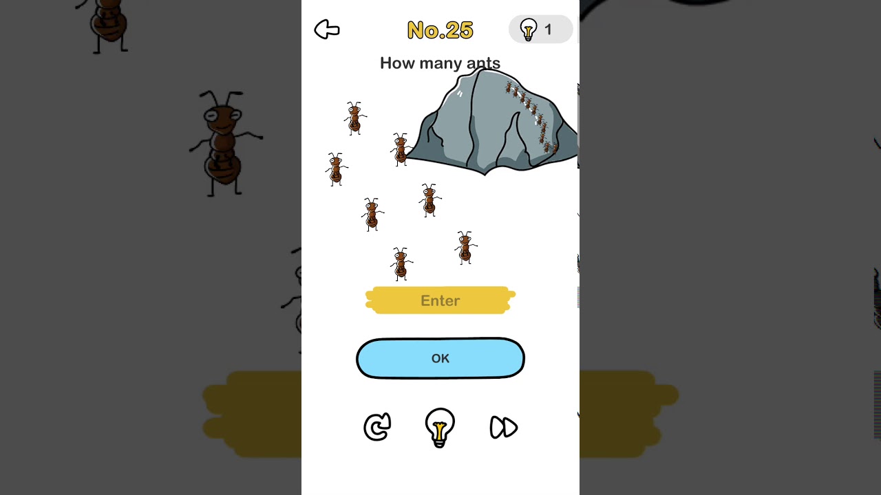 BRAIN OUT how many ants ? Level 25 - YouTube