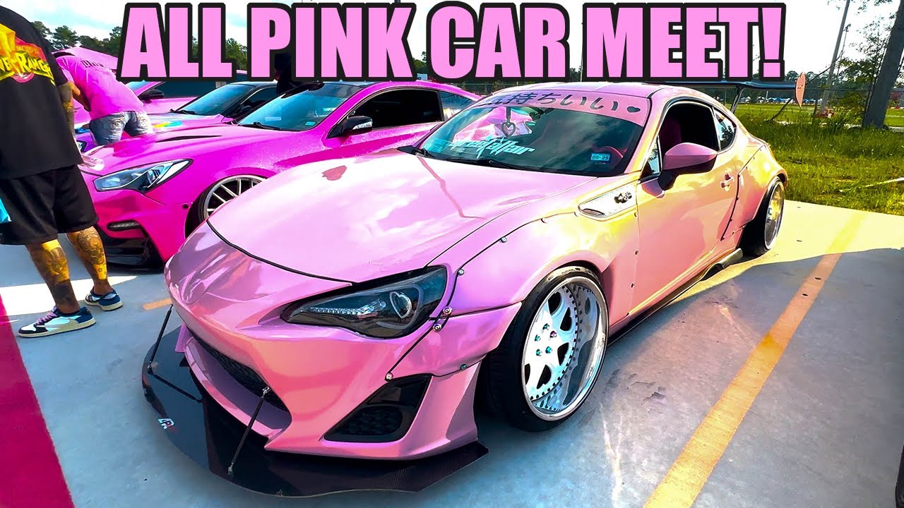 ALL PINK CAR MEET BRINGS OUT THE BOLDEST BUILDS IN HOUSTON! (MY WIFE'S ...
