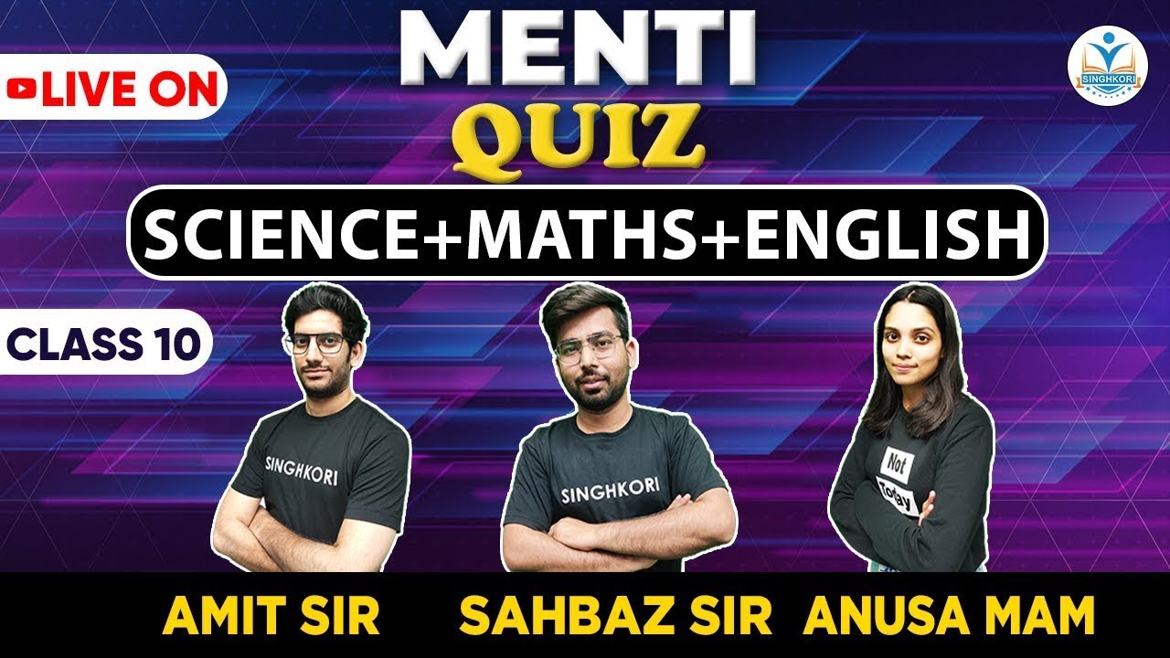 MENTI QUIZ CLASS 10 | MATHS / SCIENCE / ENGLISH | CBSE BOARD 2023-24 ...