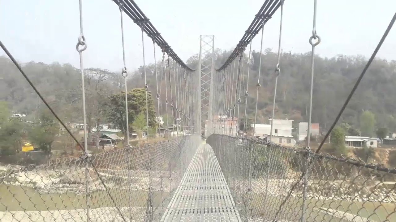 Suspension Bridge In Nepal | Jholunge Pool (Pul) Hetauda | Rapti River ...