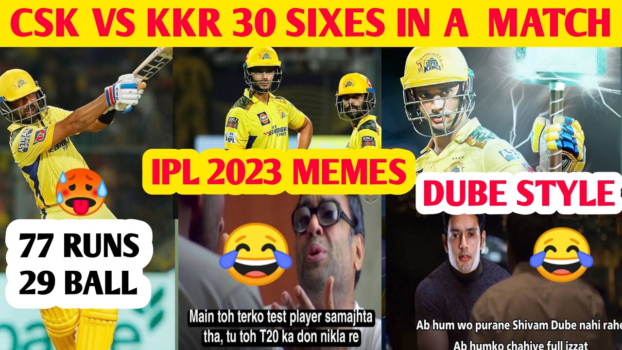 CSK VS KKR Highlights 😱 CSK VS KKR IPL 2023 MEMES 😂 AJINKYA RAHANE ...