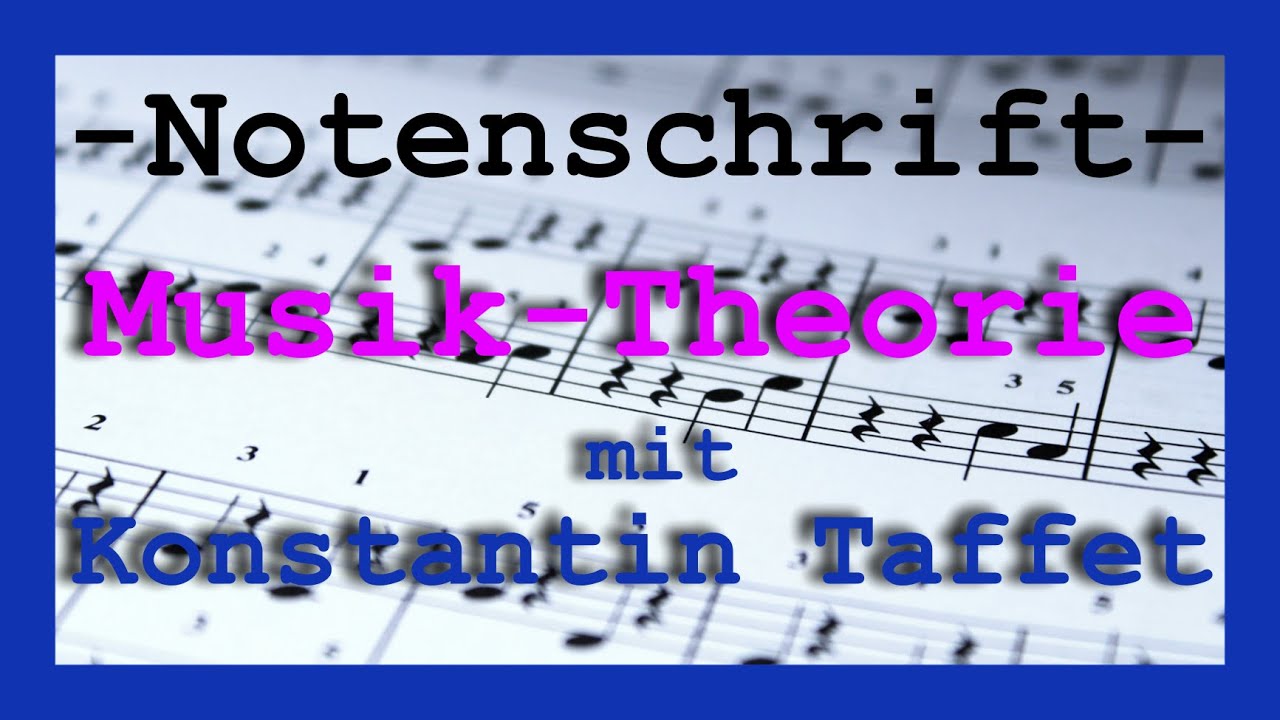 Notenschrift: Linien, Bezeichnungen und Positionen - Musik Theorie mit ...