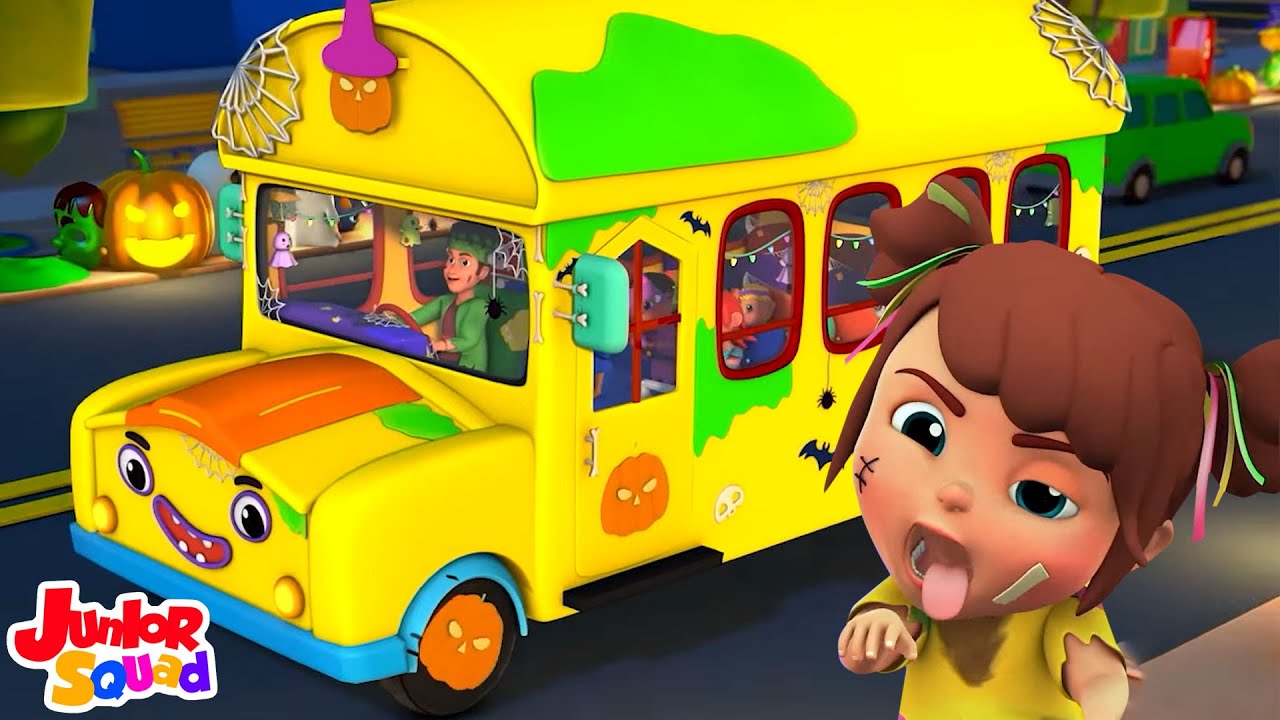 Monster Ride Chanson, Roues Sur le Bus et 3d Comptines par Junior Squad ...