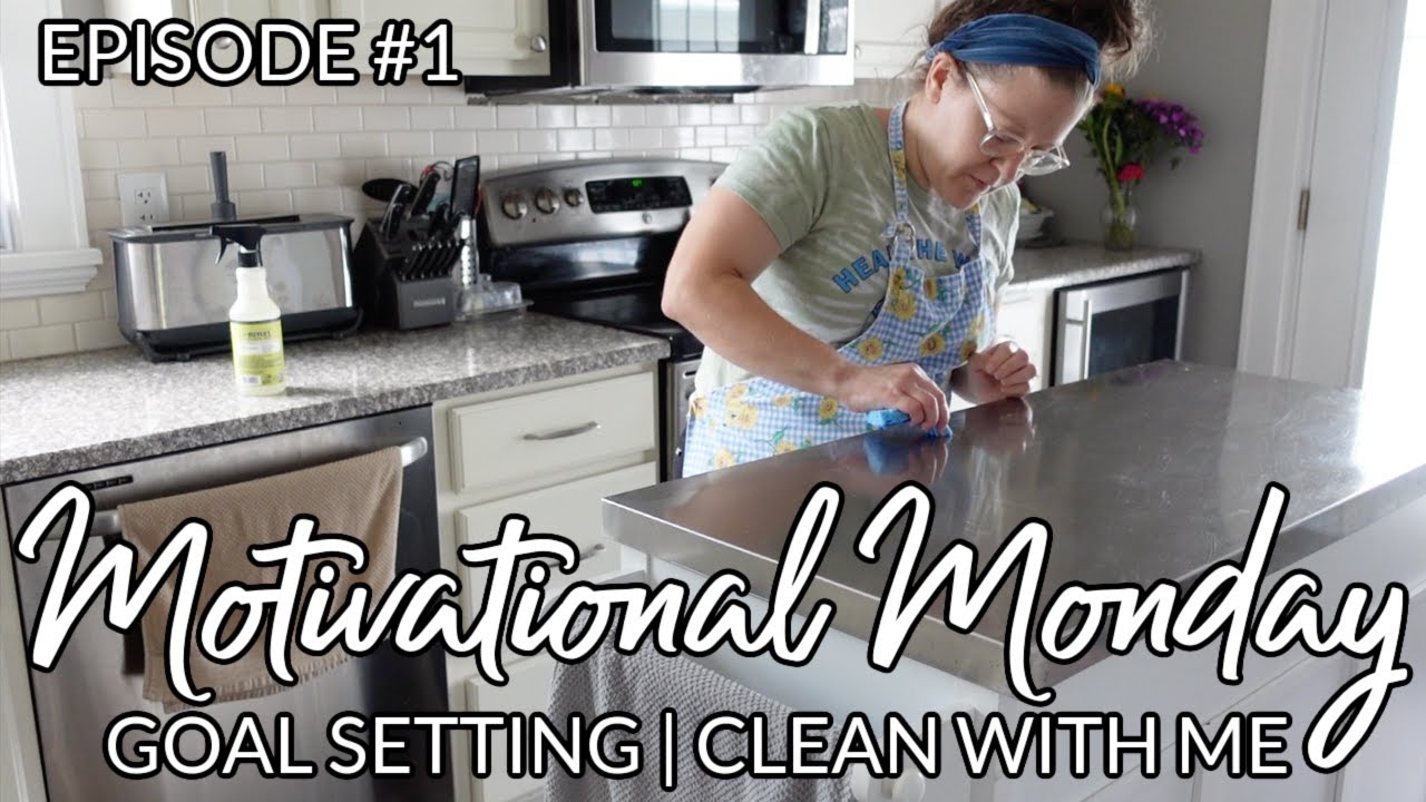 MOTIVATIONAL MONDAY | CLEAN WITH ME + GOAL SETTING | BUSY TEACHER LIFE ...