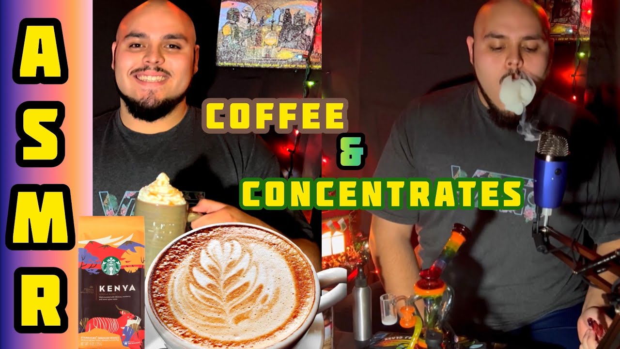 ASMR Coffee & Concentrates☕️🍯 Cappuccino & Dabs - YouTube