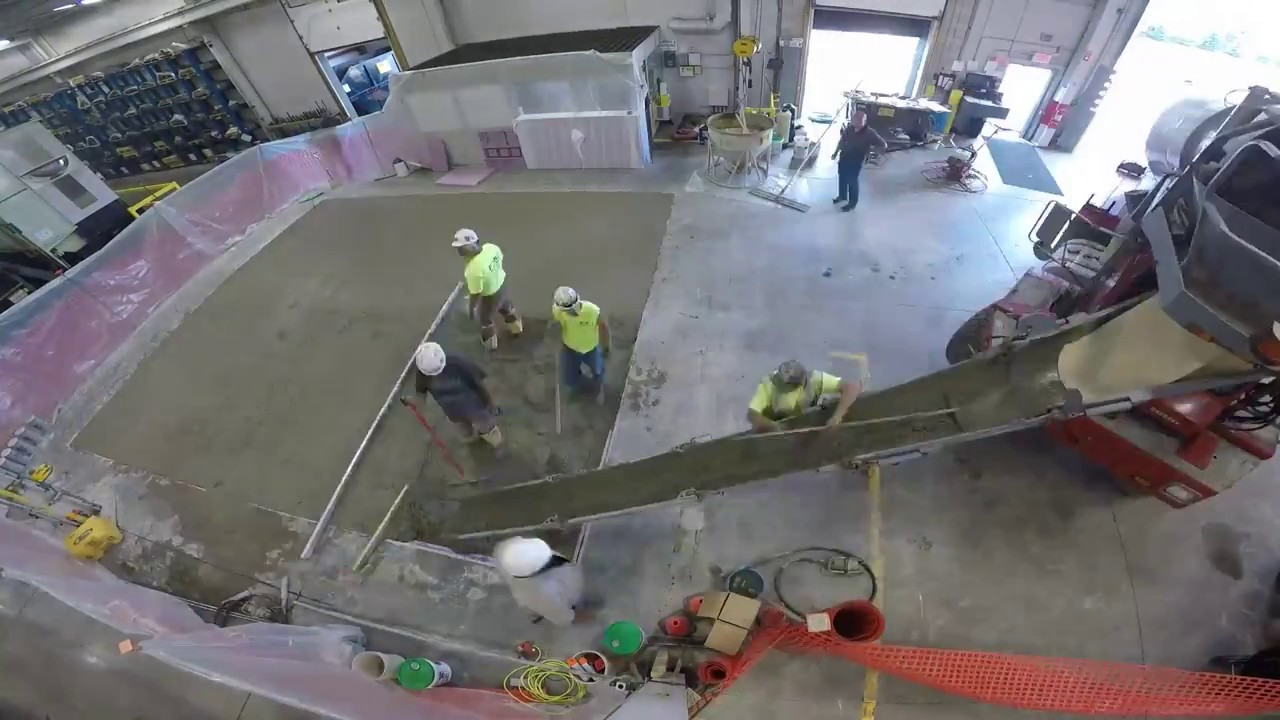 New Machine Concrete Pad Install - YouTube