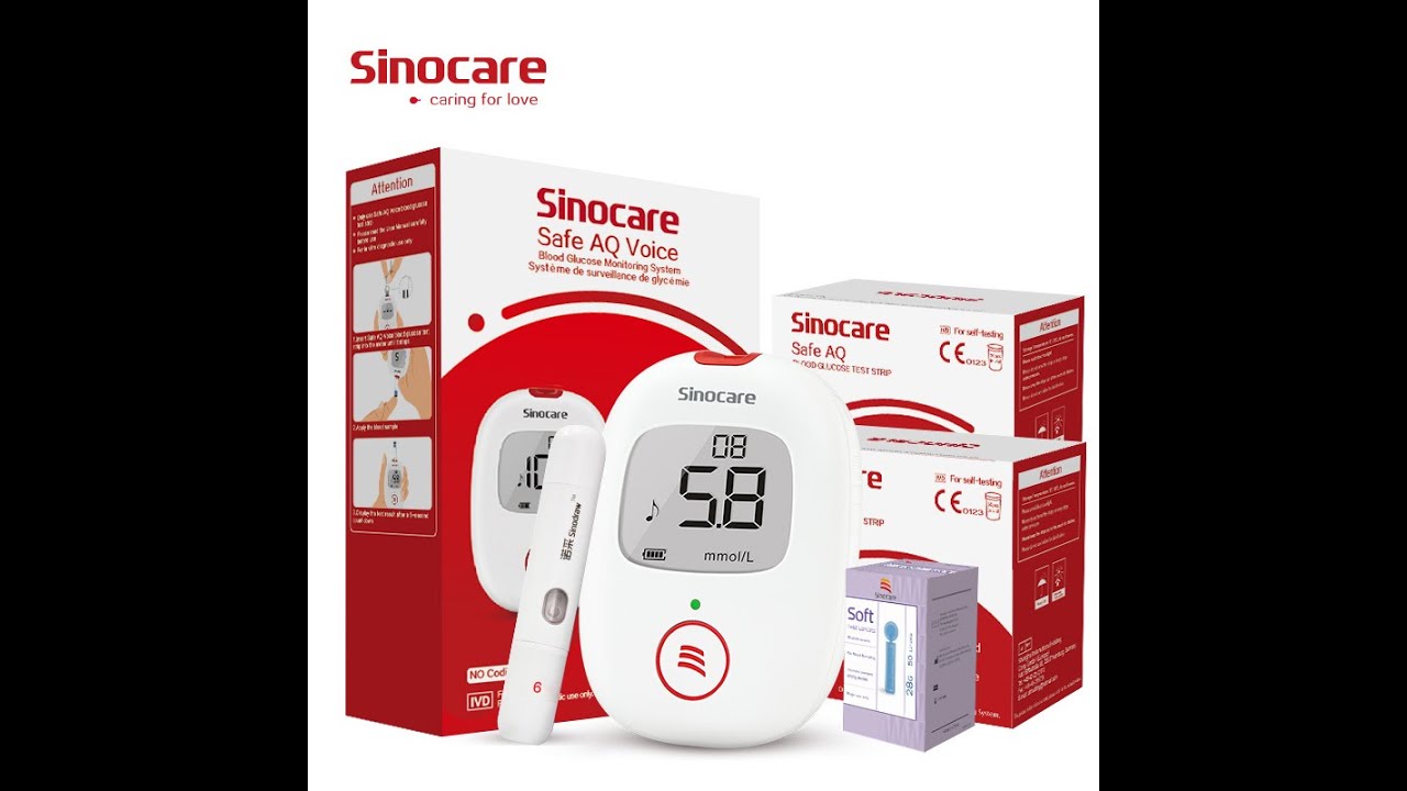How to use Safe AQ Voice Blood Glucose Meter - YouTube