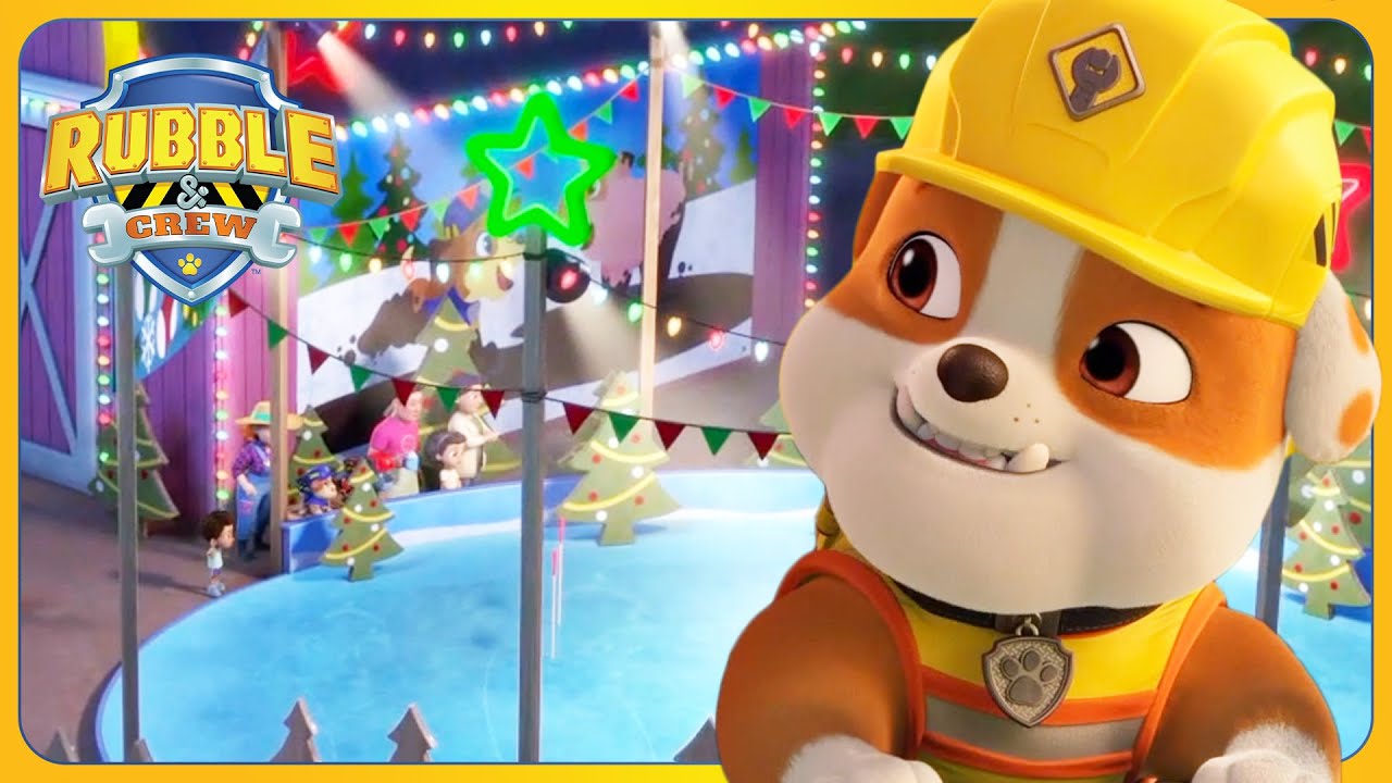 Rubble Builds an Ice Rink and MORE | Rubble and Crew | Cartoons for ...