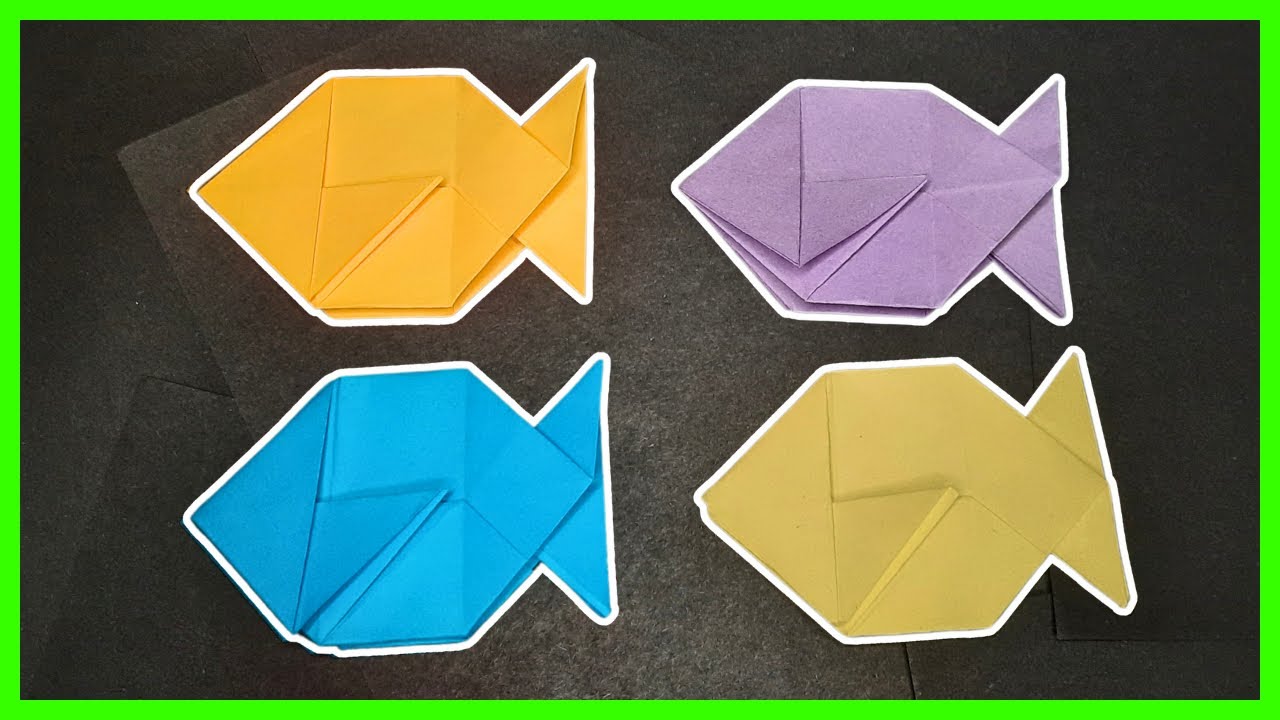 ⩥ Como hacer PECES de ORIGAMI 🐟 - YouTube