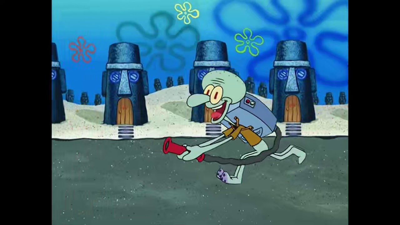 Squid/Octopus Creatures Chasing Squidward for 10 Hours - YouTube