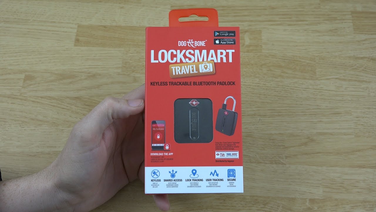 Dog & Bone LockSmart Travel - Keyless Bluetooth Padlock - YouTube