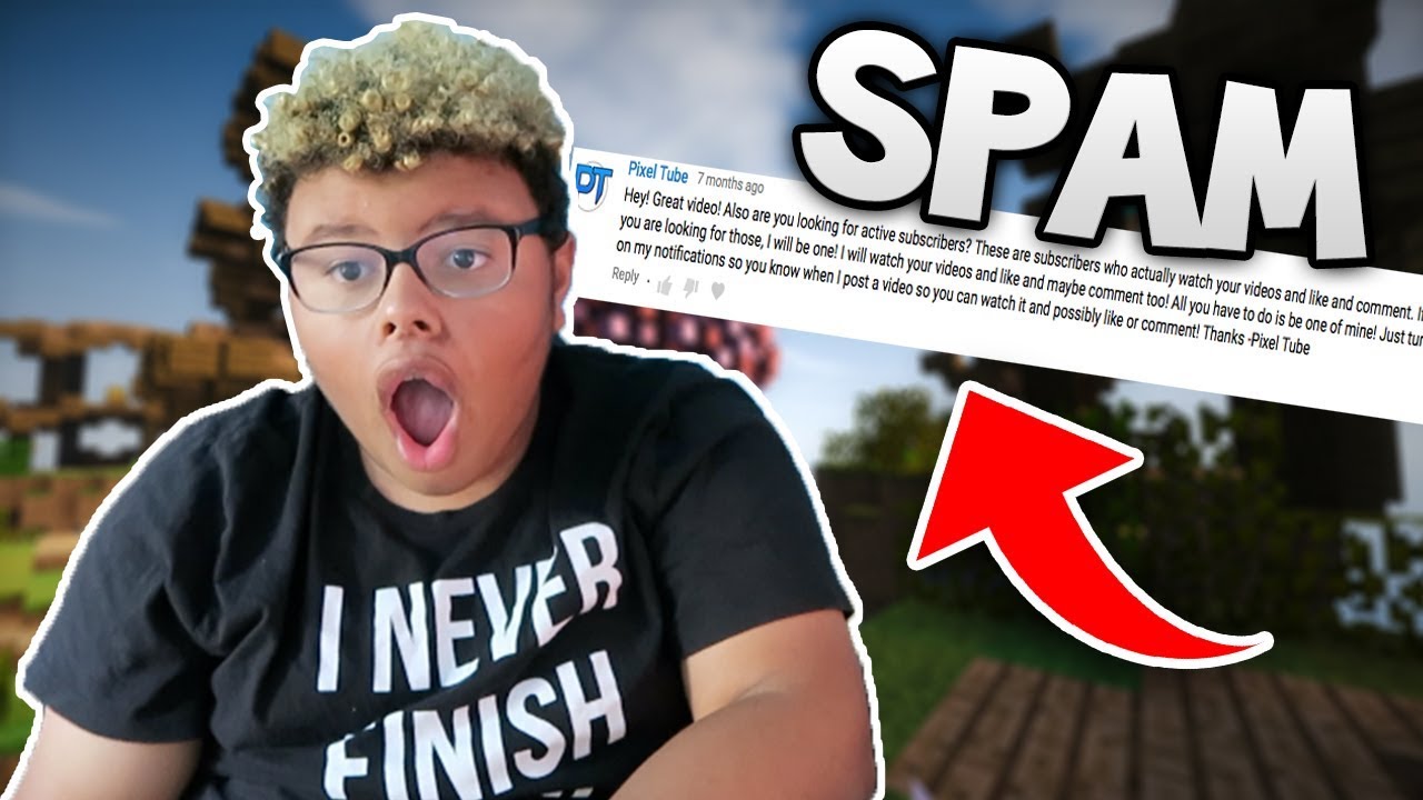 EVIL SPAM COMMENTS | MINECRAFT SKYWARS - YouTube