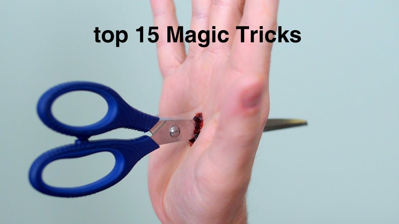 top 15 Magic Tricks anyone can do - YouTube