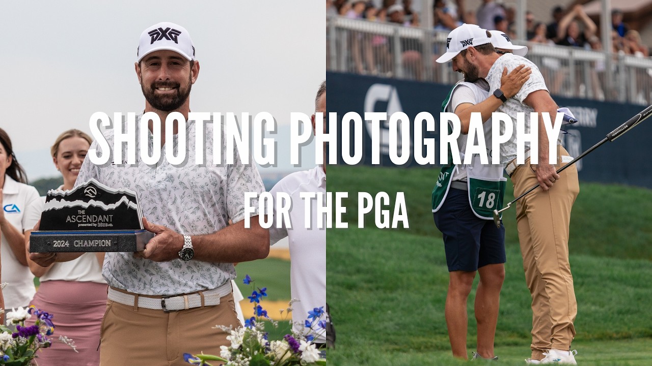 Shooting Photography At My First PGA Golf Event - YouTube