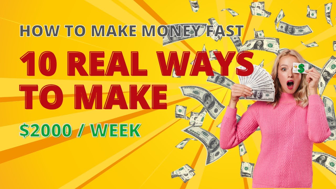 How to Make Money Fast Online - 10 Real Ways to Make Money Quickly ...