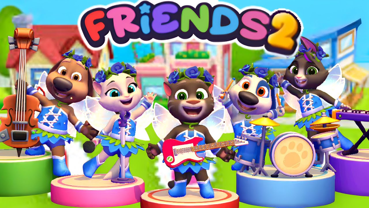 Rock Stars in My Talking Tom Friends 2 Blue Fairy Costume unlocked ...