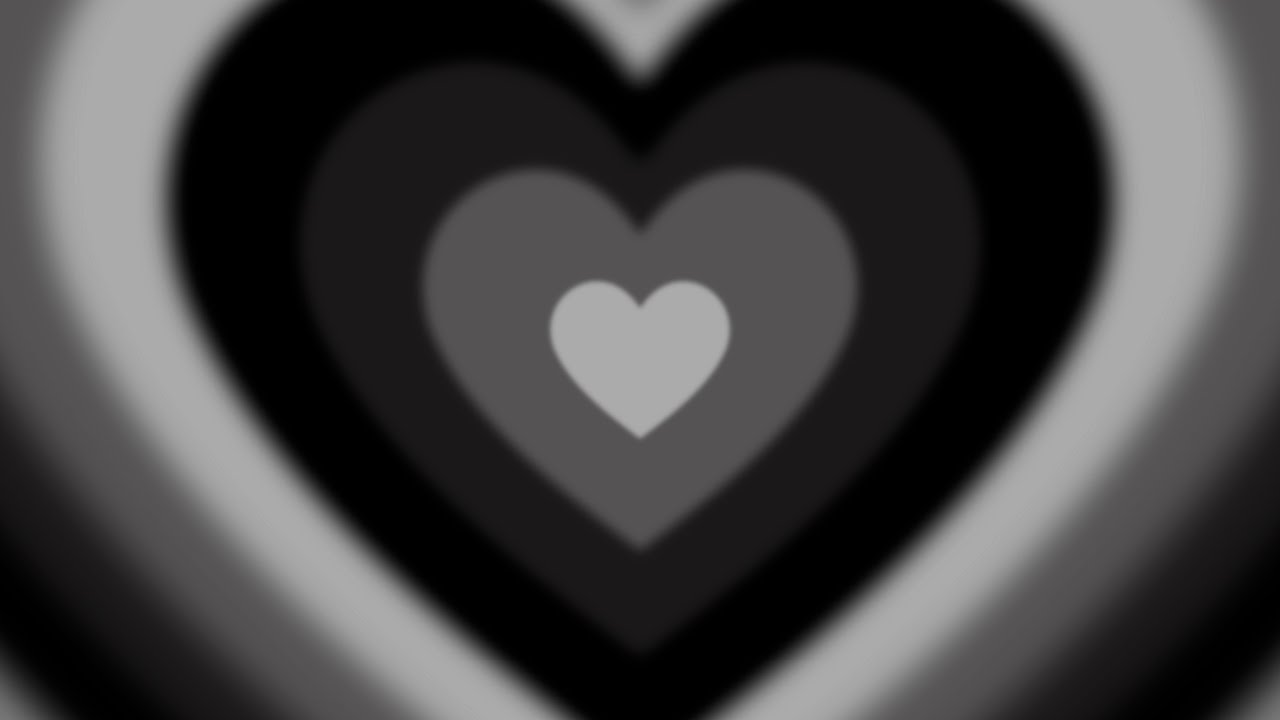 4K 1 Hour Y2k Aura Black Heart Tunnel Background Screensaver Satisfying ...