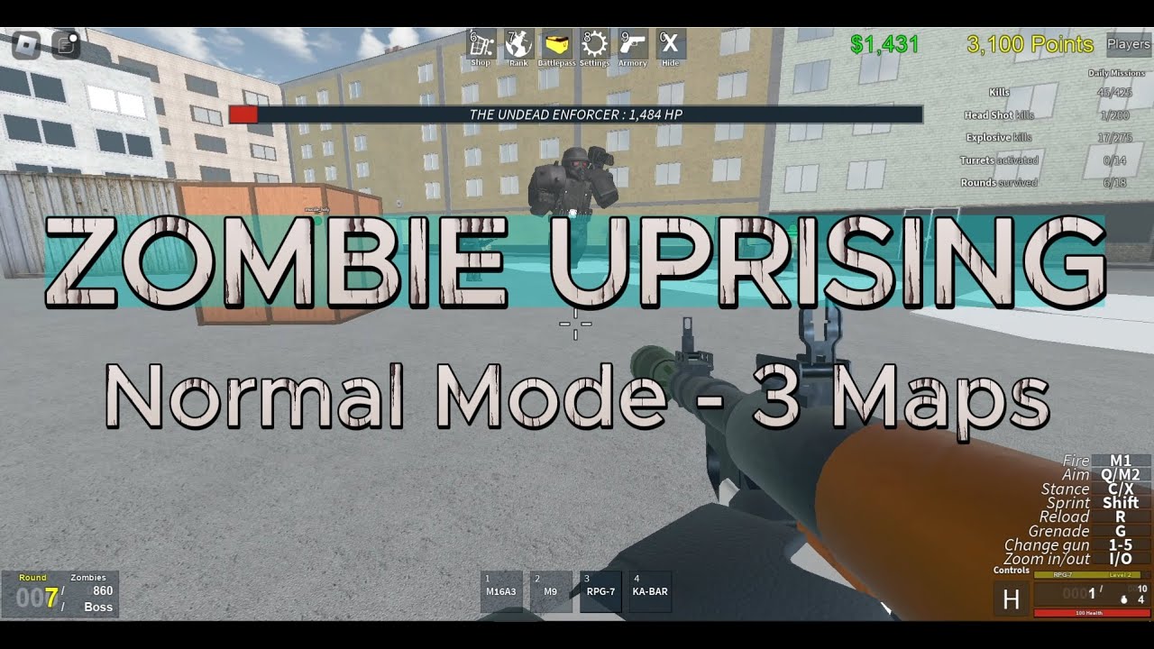 Zombie Uprising | Normal Mode Gameplay | Roblox - YouTube