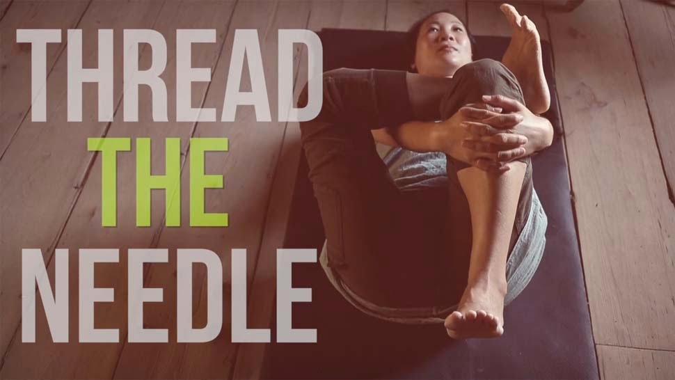 Yoga Moves: Thread the Needle - YouTube