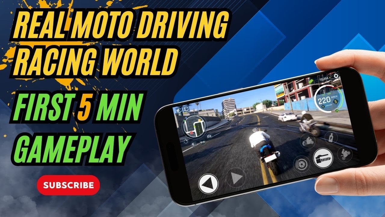 Real Moto Driving Racing World 🏍️ First 5 Minutes Gameplay (No ...
