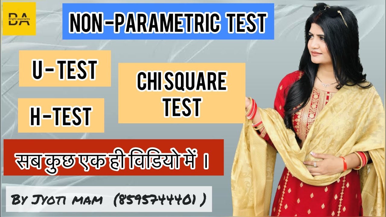 Non - Parametric Tests: A Step-by-Step Guide" | H - TEST | U- TEST ...