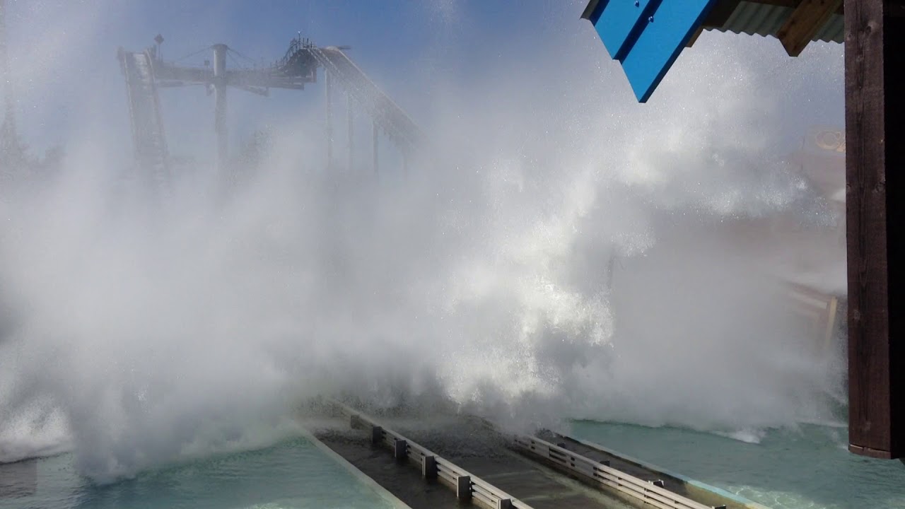 Worth students enjoy the Tidal Wave water ride at Thorpe Park - YouTube
