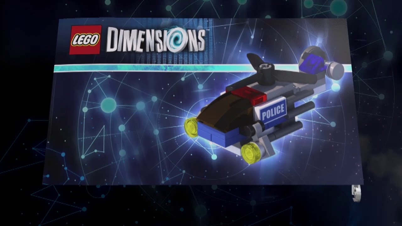 Lego Dimensions Chase McCain Instructions - Police Helicopter, Police ...